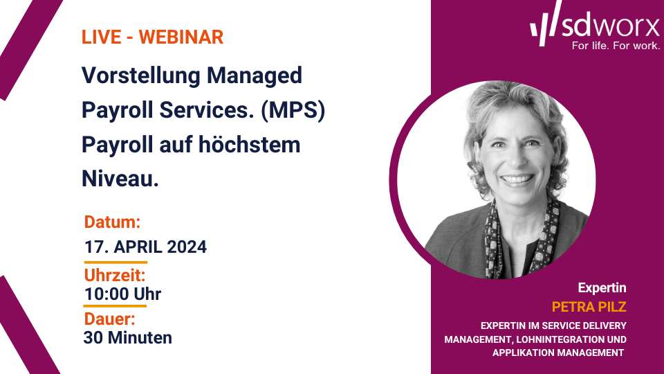 Das kann MPS. Live-Webinar im April | SD Worx
