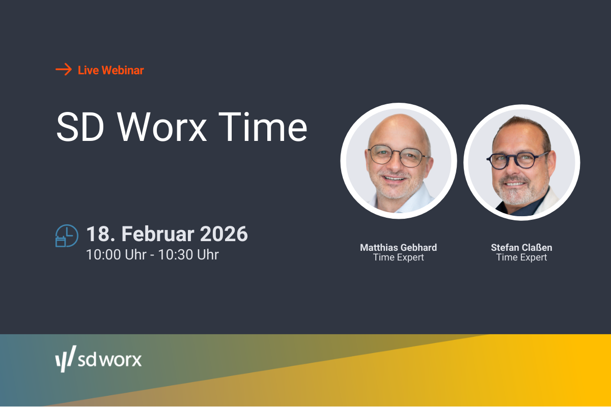 Live-Webinar: SD Worx Time | SD Worx
